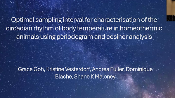 Optimal sampling interval for characterisation of the circadian rhythm ...