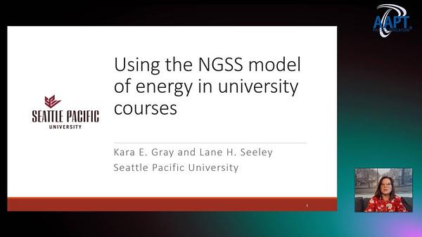 Underline | Using the NGSS model of energy in university courses